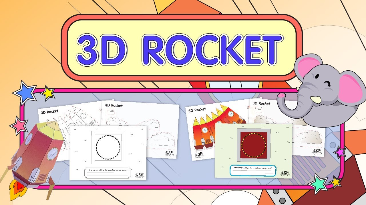 Rocket 3D Pop-Up Scene - YouTube