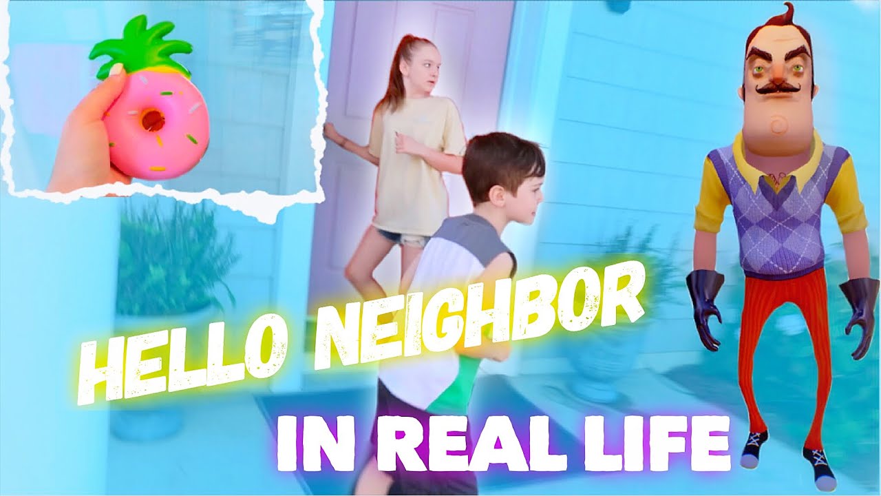 HELLO NEIGHBOR IN REAL LIFE AT OUR BEACH HOUSE | Bryleigh Anne - YouTube