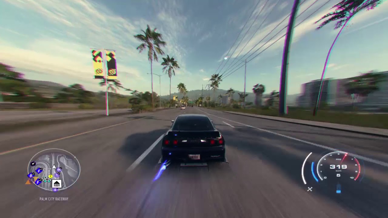 NFS Heat driving a 180SX with a GTR engine (850HP) - YouTube