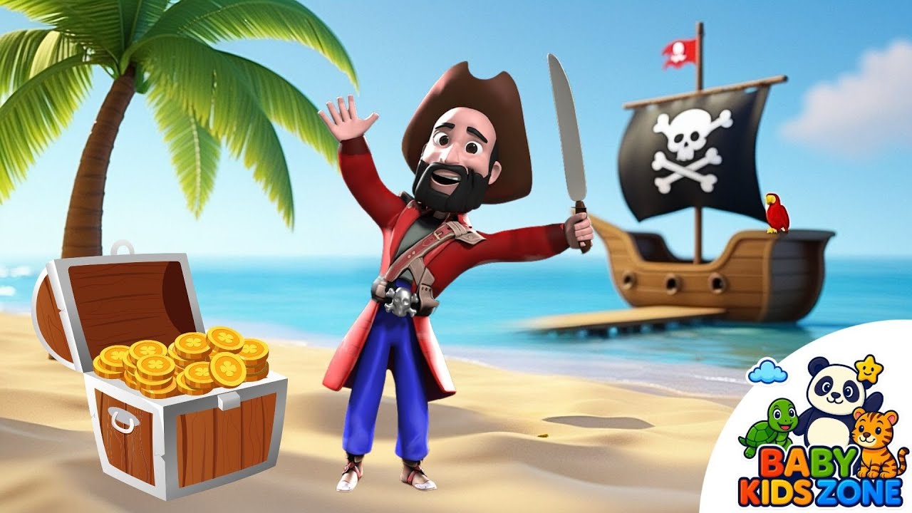 I Am a Pirate! 🏴‍☠️ Fun Pirate Song for Toddlers | Action Rhymes for ...