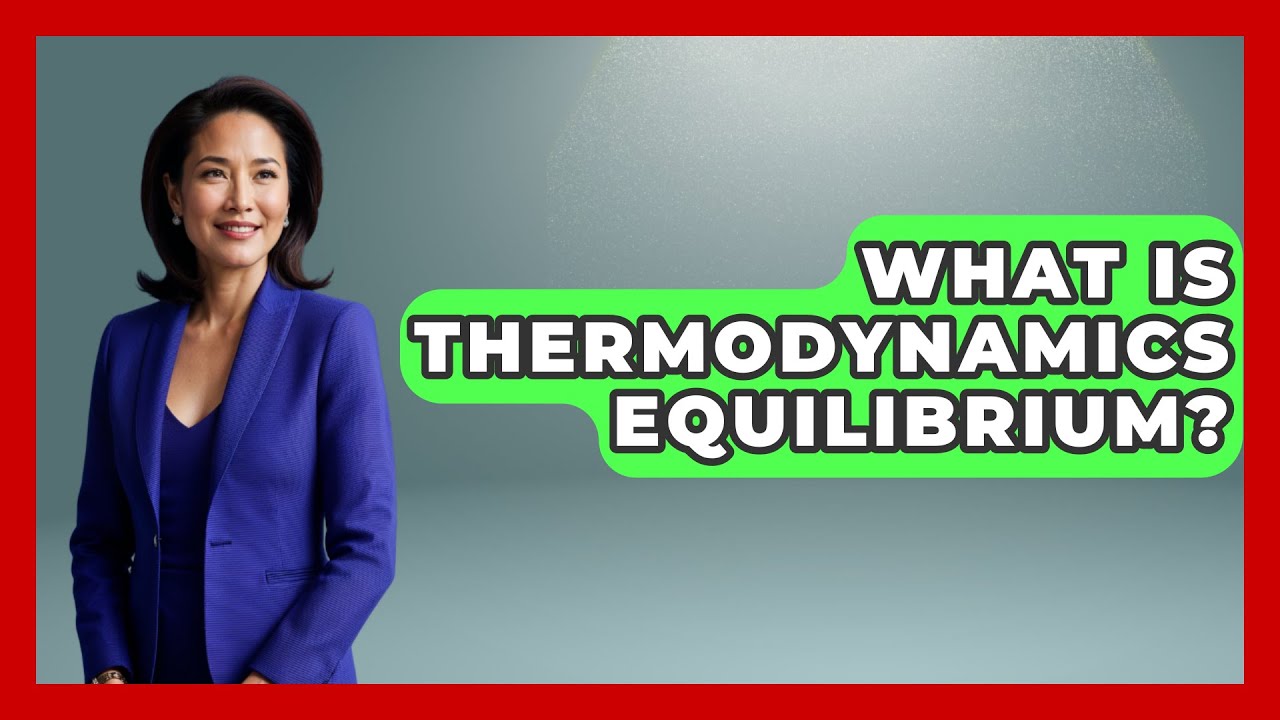 What Is Thermodynamics Equilibrium? - Chemistry For Everyone - YouTube