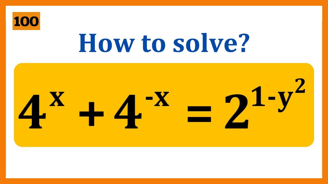 A Nice Exponential Equation Problem - YouTube