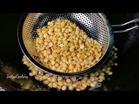 Crispy Chana Dal Namkeen | Chana dal fry | Kadala Parupu fry | Snacks ...