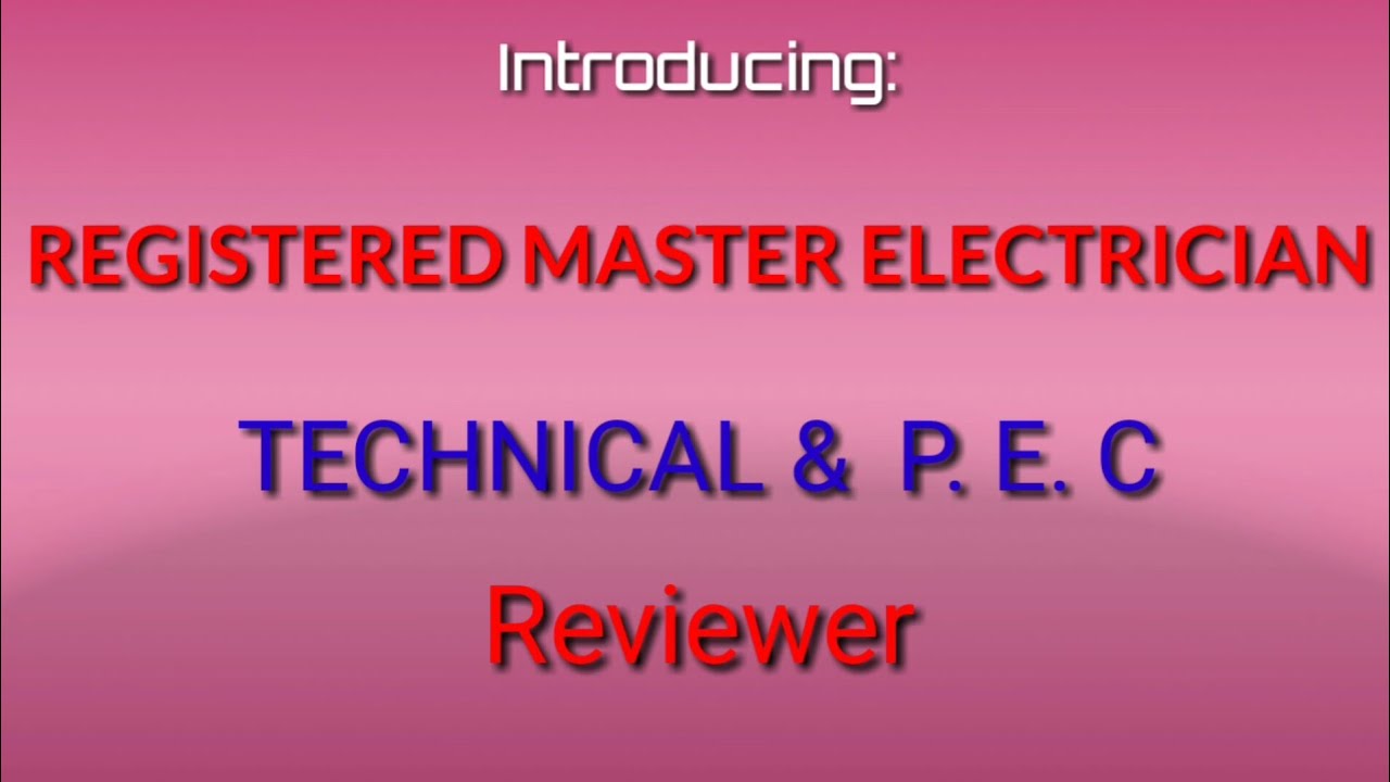 Technical and PEC Reviewer - YouTube
