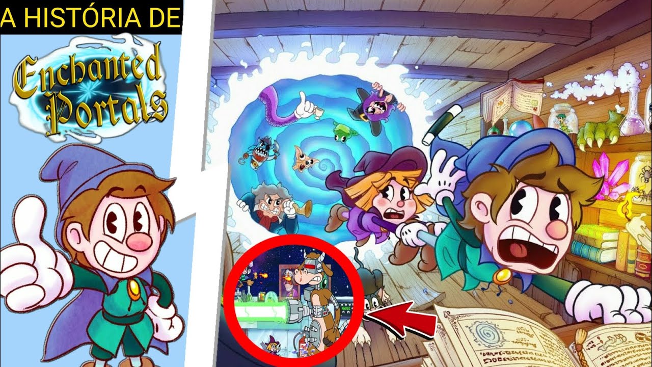 Todas as referências e a história de ENCHANTED PORTALS! - YouTube