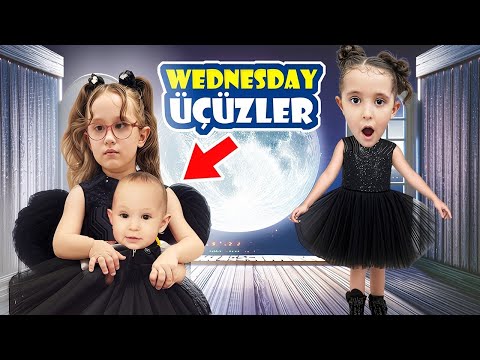 WEDNESDAY ÜÇÜZLER EVİMİZİ ELE GEÇİRDİ !! BAHAR BANU ALYA ASEL MİRA !!