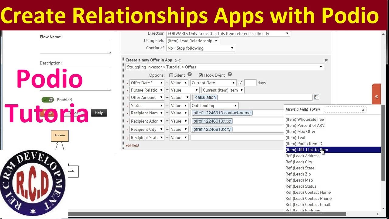 Podio Tutorial Create Relationships with Different Apps in Podio REI ...