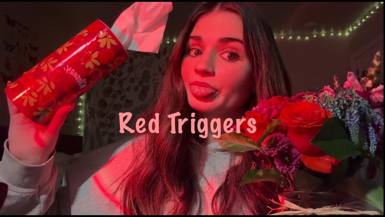 ASMR | Red Triggers to Put You To Sleep ️ - YouTube