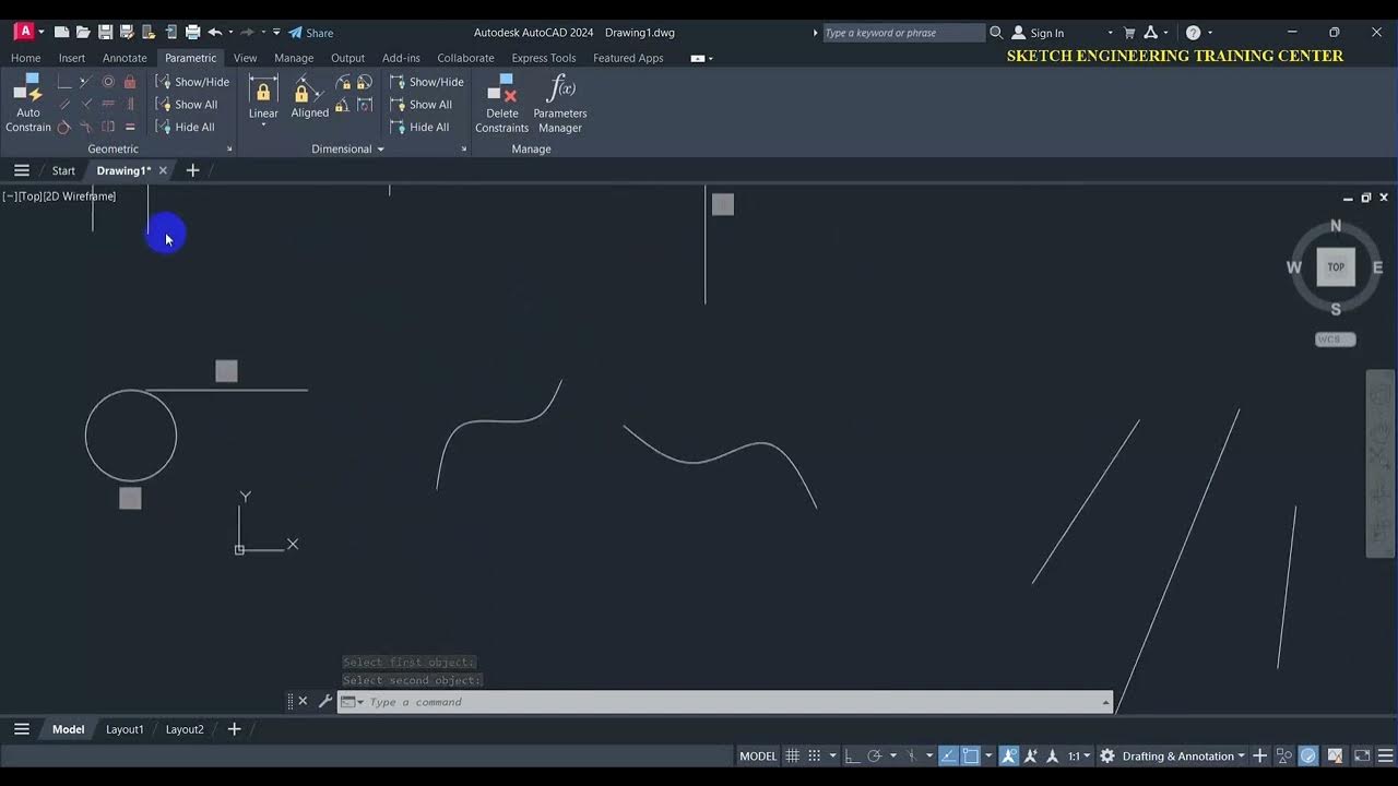 AutoCAD Constraint Part 2 - YouTube