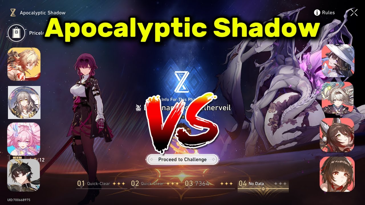 HSR Apocalyptic Shadow Team Mydei VS Team The Dahlia F2P Account #hsr ...