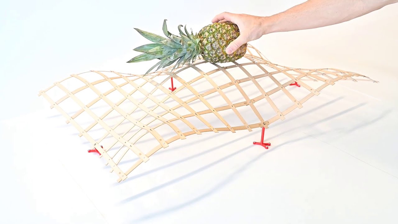 Design and Fabrication of Elastic Geodesic Grid Structures - YouTube