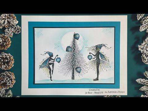 Winter Whispers by Jo Rice - A Lavinia Stamps Tutorial - YouTube