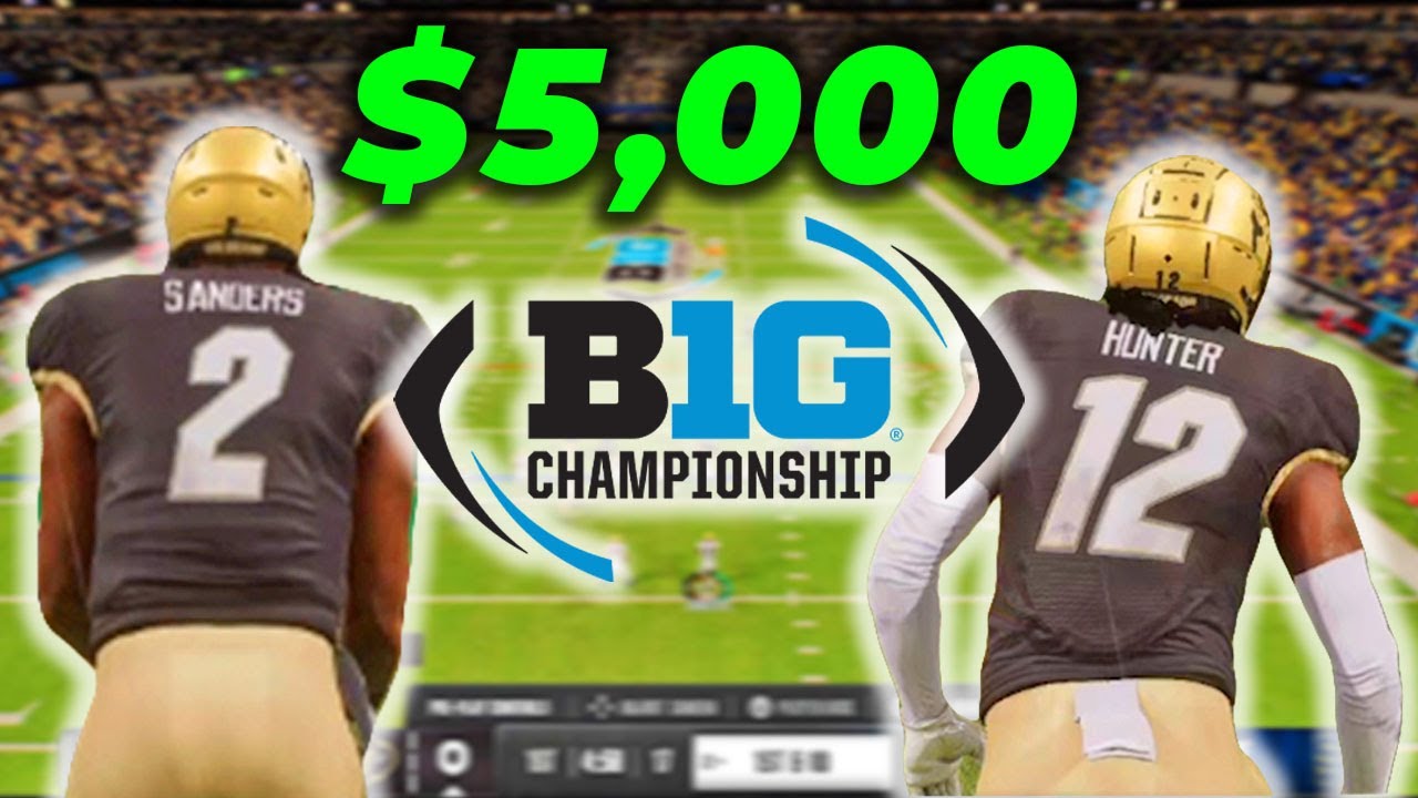 GAME OF THE YEAR! $5,000 CFB25 Big 10 Championship - YouTube