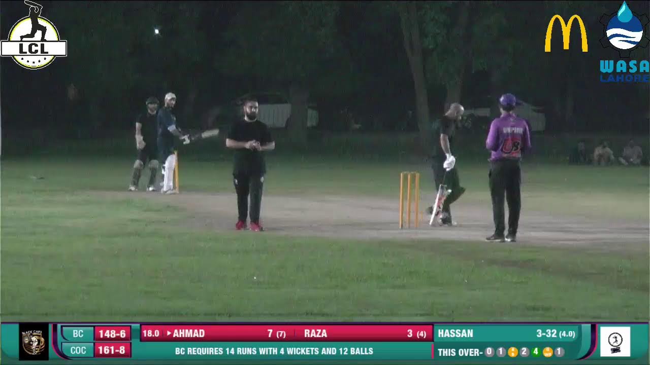 LCL 27 MATCH # 29 | BLACK CAPS 🆚 CRIC O CLOCK - YouTube
