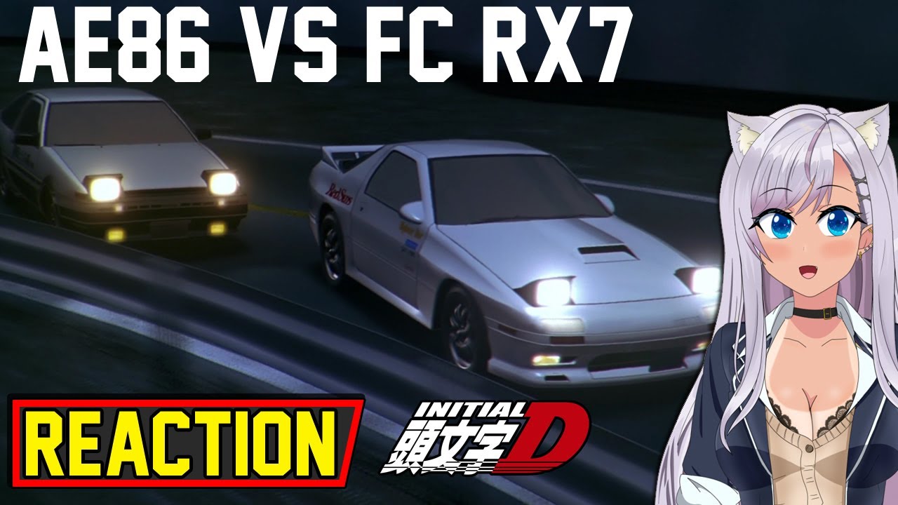REACTION VIDEO | Initial D | AE86 VS RX7 FC3s - YouTube