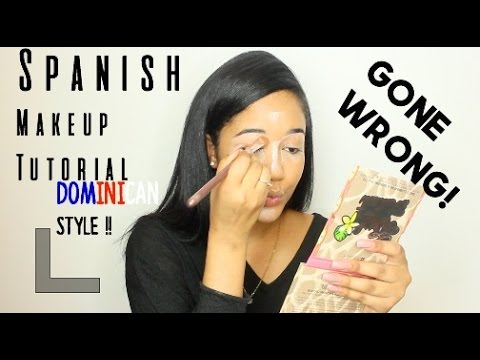 SPANISH MAKEUP TUTORIAL || Dominican Style - YouTube