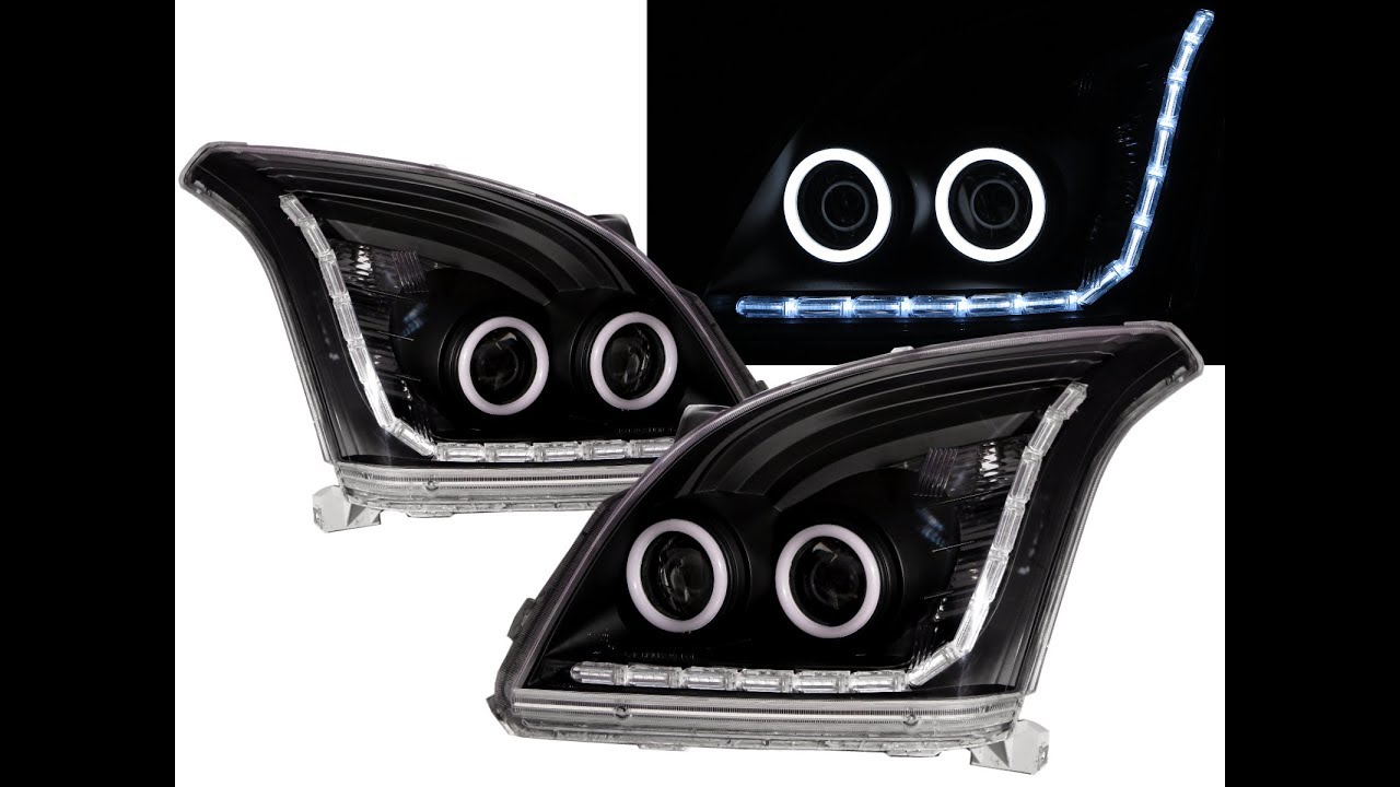 CrazyTheGod LAND CRUISER PRADO 120 MK3 02-09 5D Cotton LED Angel-Eye ...