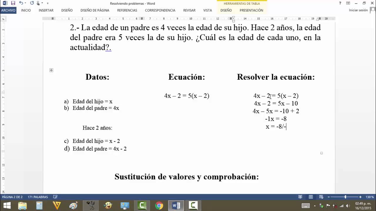 TEMAS de ÁLGEBRA: EJERCICIO #2 | ALGEBRA TOPICS: EXERCISE #2. - YouTube