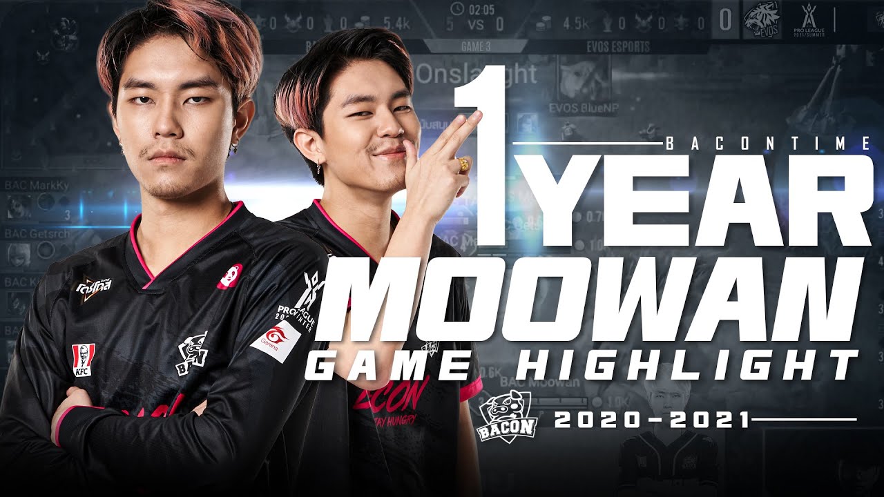รวมช็อตเทพ ตลอด 1 ปีของ Moowan กับ Bacon Time - YouTube