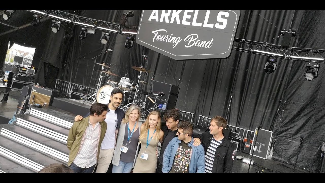 Backstage before Arkells Rally in Hamilton - YouTube