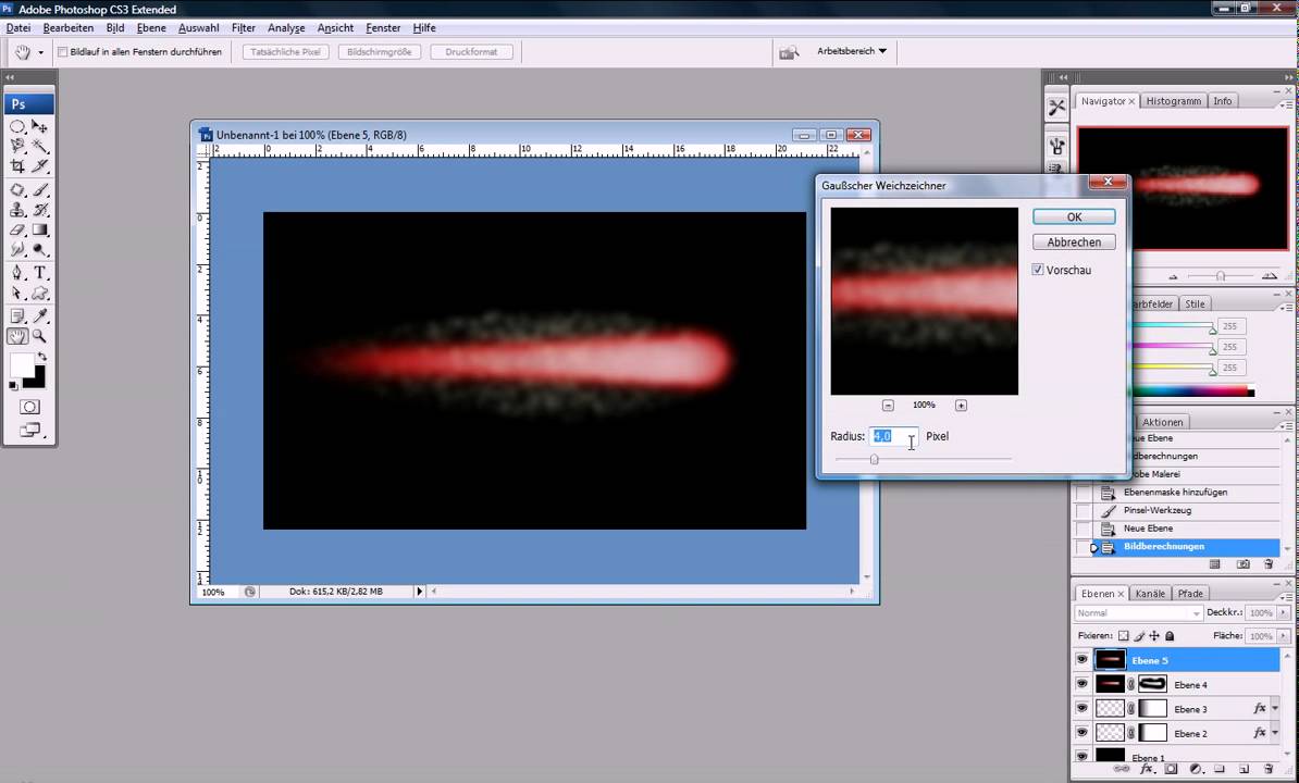 Photoshop Tutorial German - Comet - YouTube