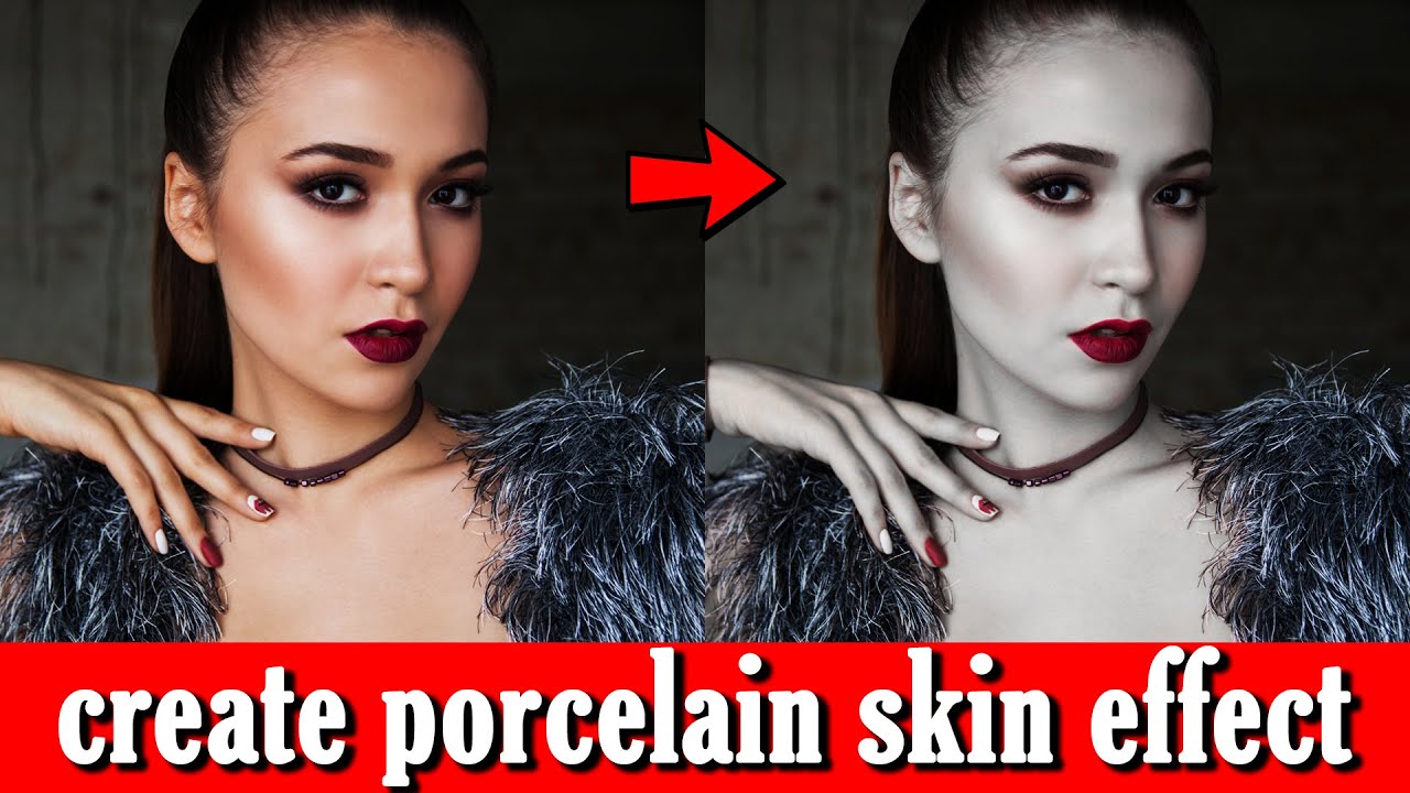 How To Create Amazing Porcelain Skin Effect In Photoshop - YouTube