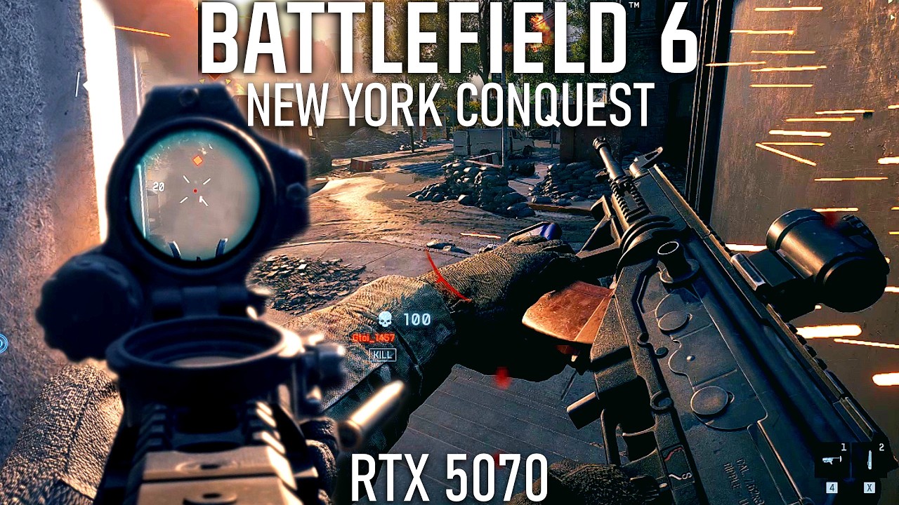 CONQUEST NEW YORK: 4 K/D | BATTLEFIELD 6 - RTX 5070 Gameplay - Live ...