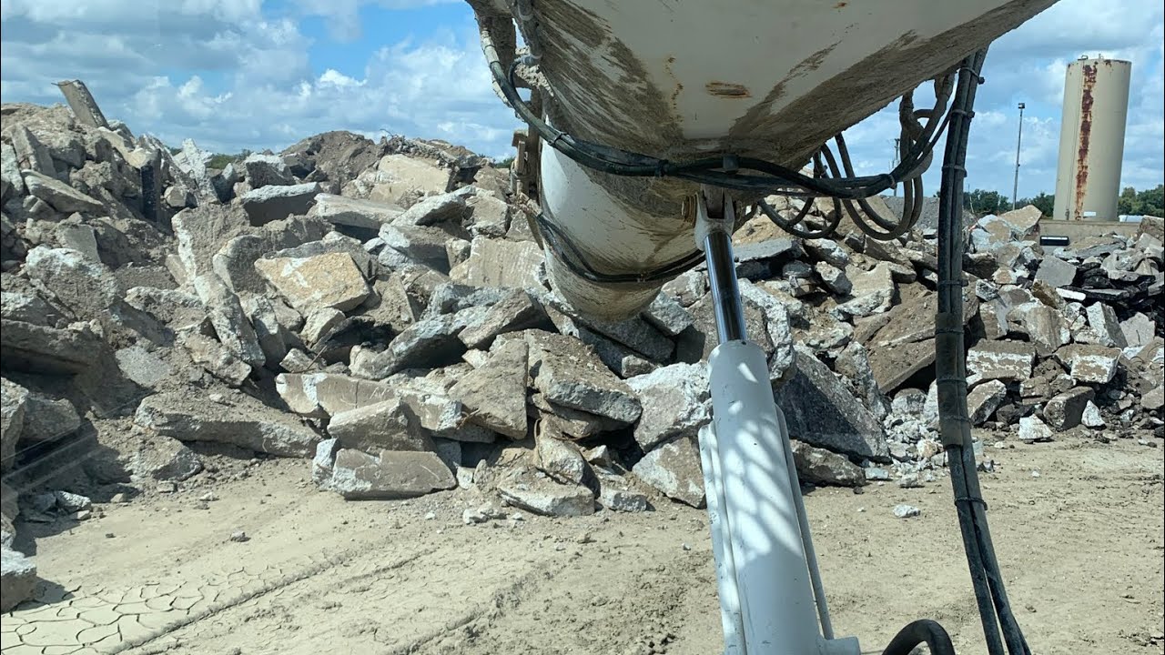 Dumping leftover concrete at the recyclers because all our forms are ...