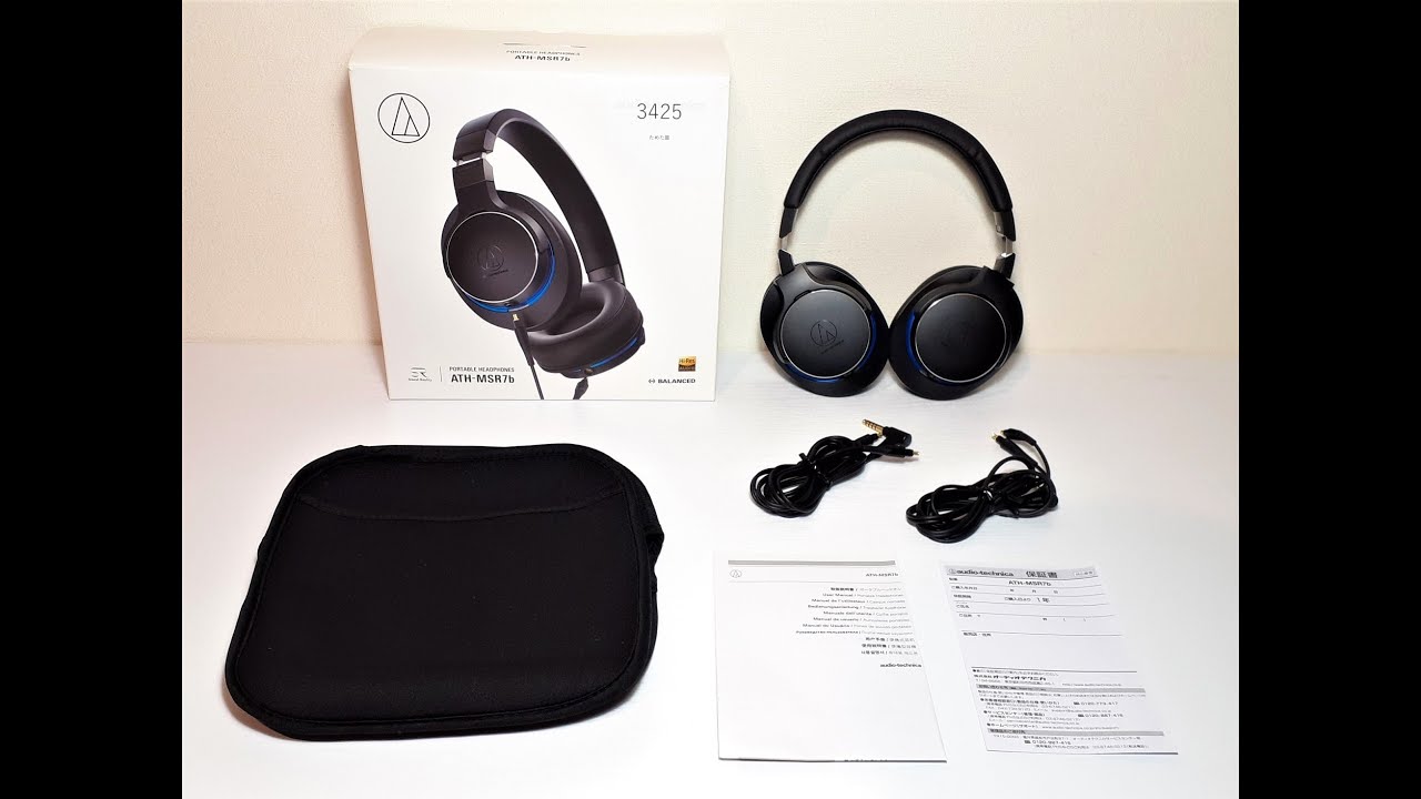 audio-technica：ATH-MSR7b BK 「audio-technica SoundReality ポータブルヘッドハイレゾ音源 ...
