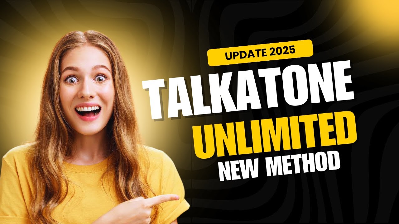 How To Create Unlimited Talkatone Update Method 2025 - YouTube