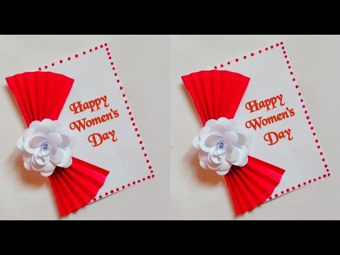 Women's Day Card Making Handmade | Easy and Beautiful Card For Women's ...