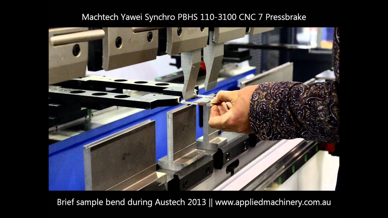 Yawei Synchro PBHS 110-3100 CNC7 - Brief Demo @ Austech 2013 - YouTube