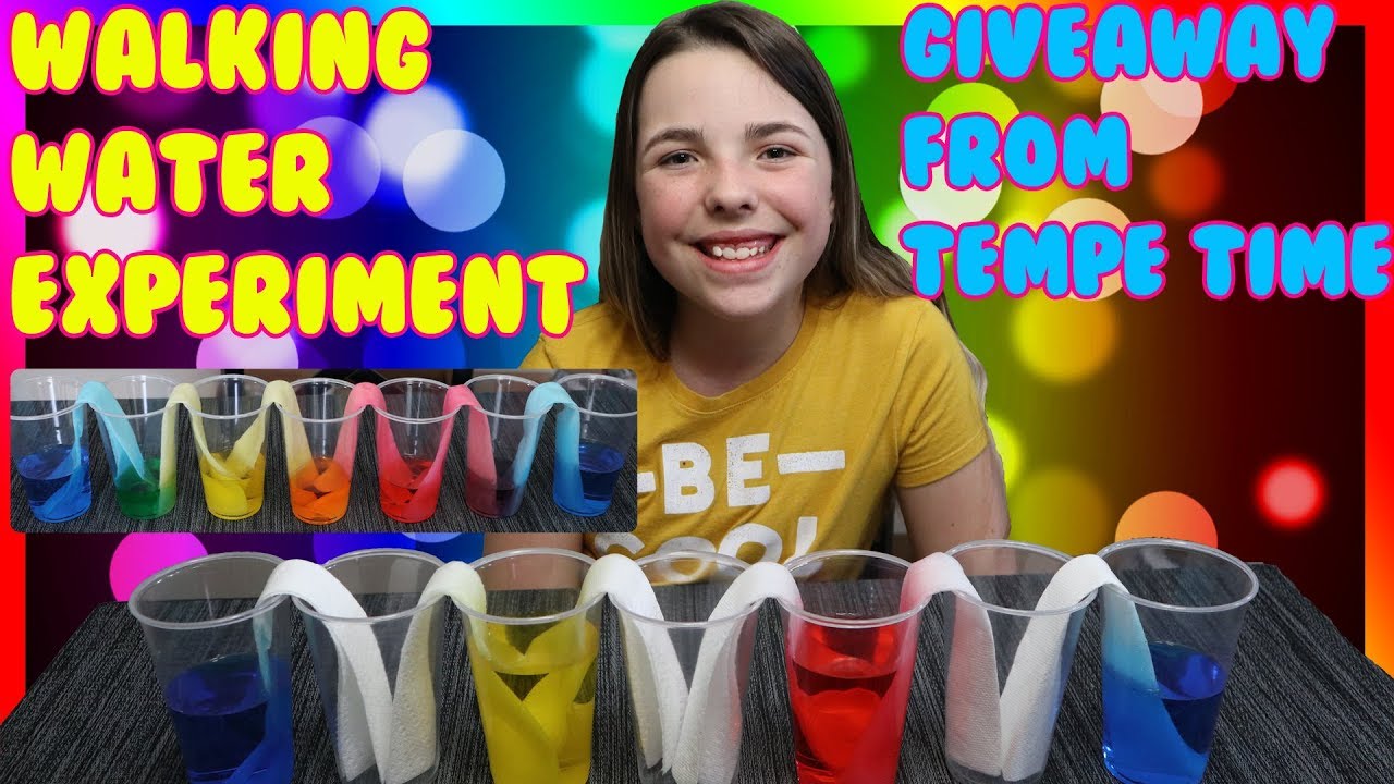 WALKING WATER Experiment Easy Kids Science Project - YouTube