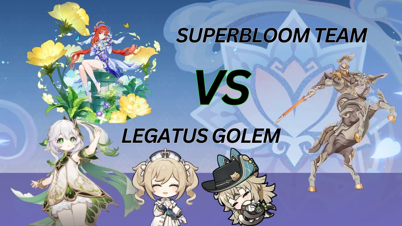 Fighting Legatus Golem With My Superbloom Team - YouTube