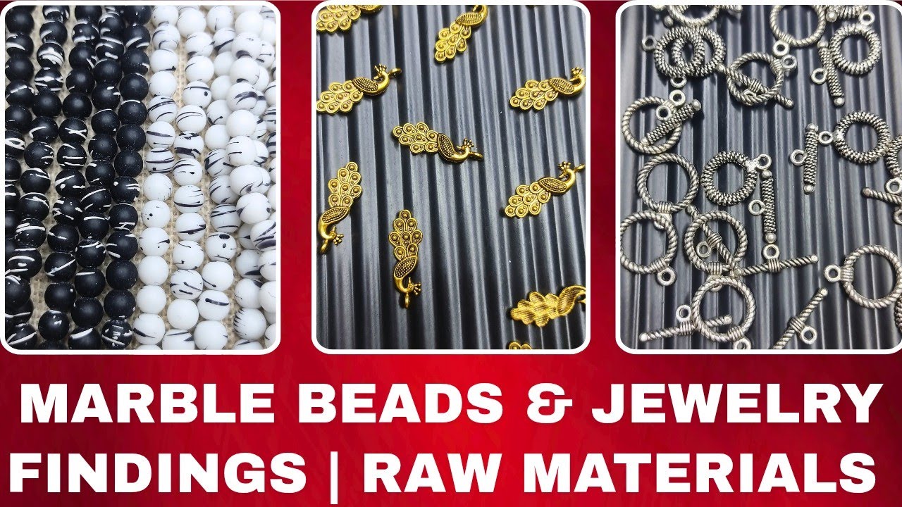 Marble Beads & Jewelry Findings | Best Raw Materials for DIY Jewelry ...
