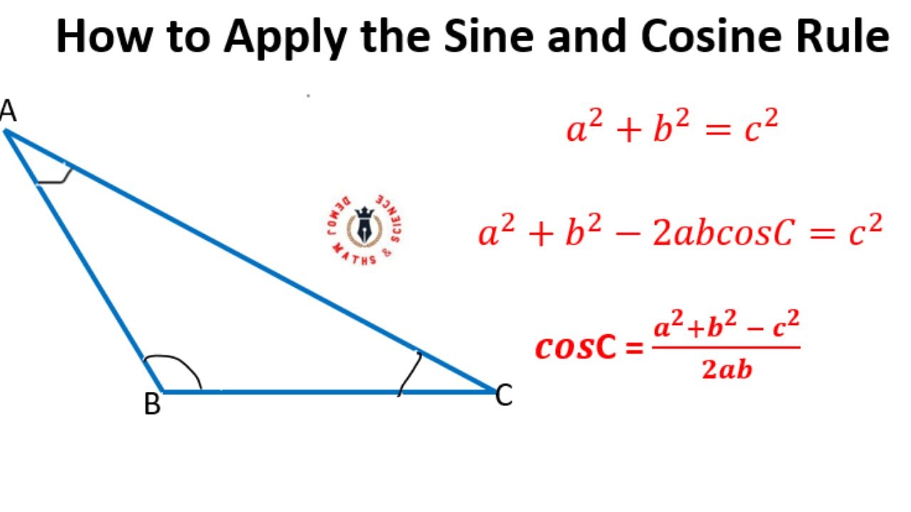 How to apply Cosine and Sine Rule - YouTube