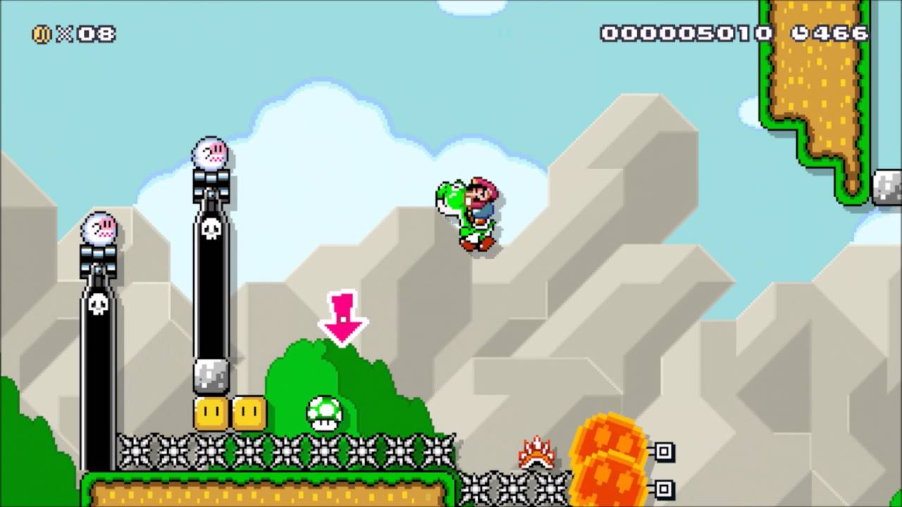 Super Mario Maker: Turtle - Turtle's Torment: Spiny Support - YouTube