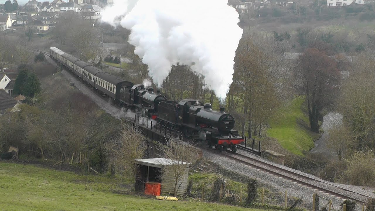 West Somerset Railway S & D Spring Steam Gala 2016 - 53808 and 53809 ...