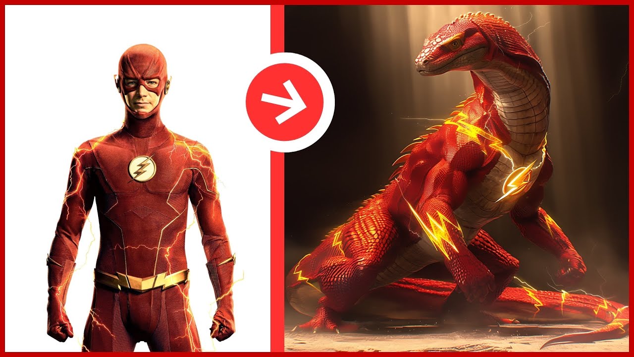 AVENGERS but KOMODO DRAGON VENGERS 🤩 ALL CHARACTERS ( MARVEL & DC ...