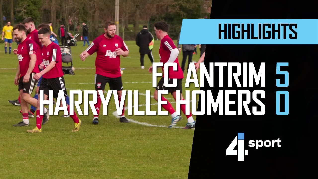 FC Antrim 5 - 0 Harryville Homers - 08 Feb 25 - YouTube