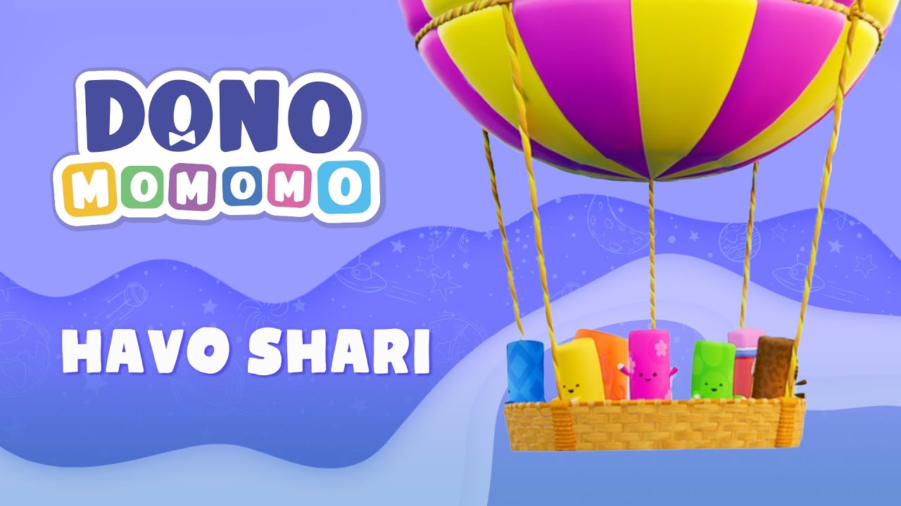 Rangli Qalamchalar - Havo shari 2021 Dono va Momomo Bolalar uchun - YouTube