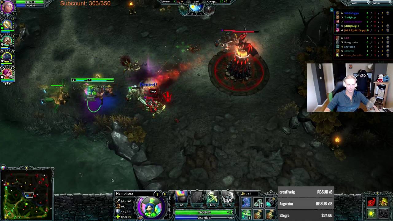 [HoN]Nymphora mid/carry! - YouTube