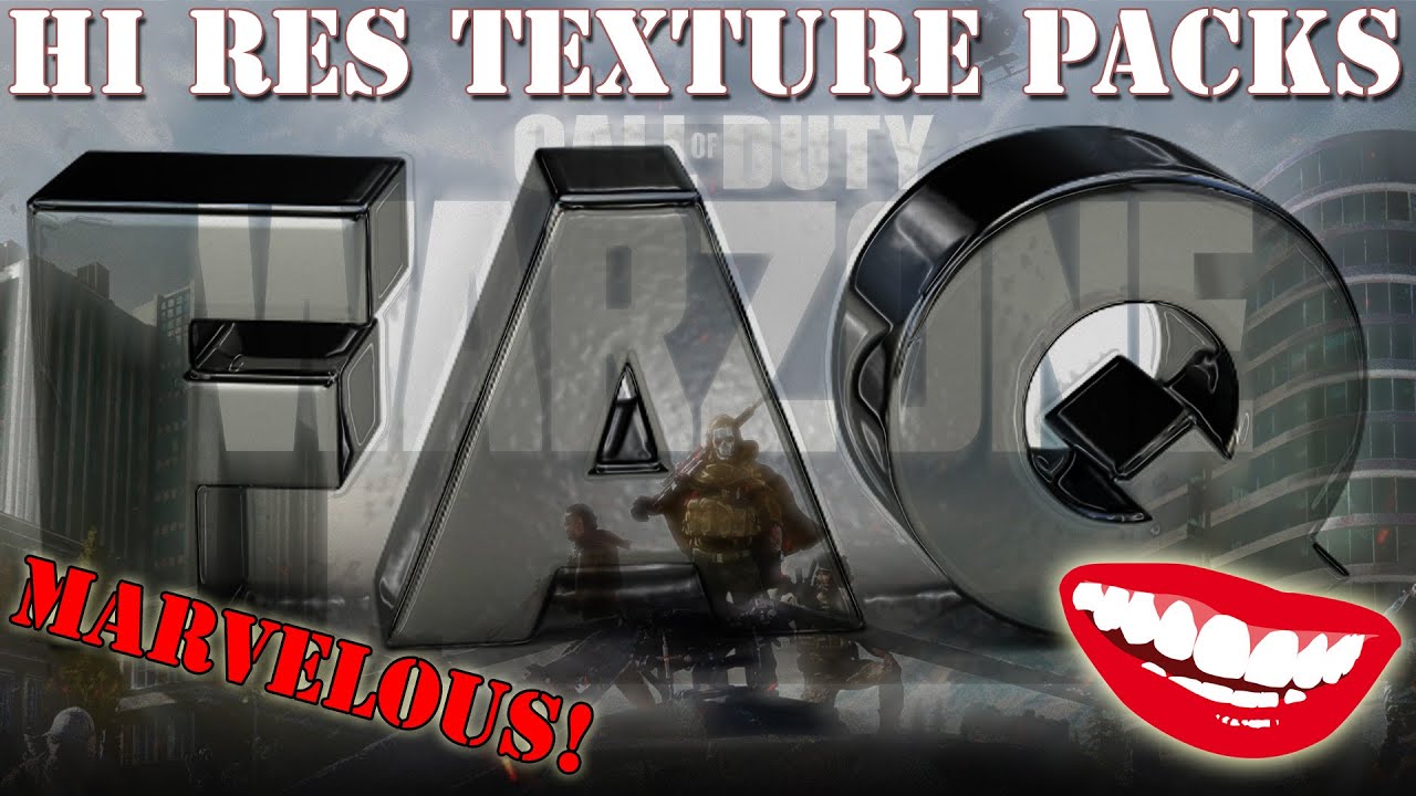 Call of Duty Warzone Hi-Res Texture Packs FAQ Information - YouTube