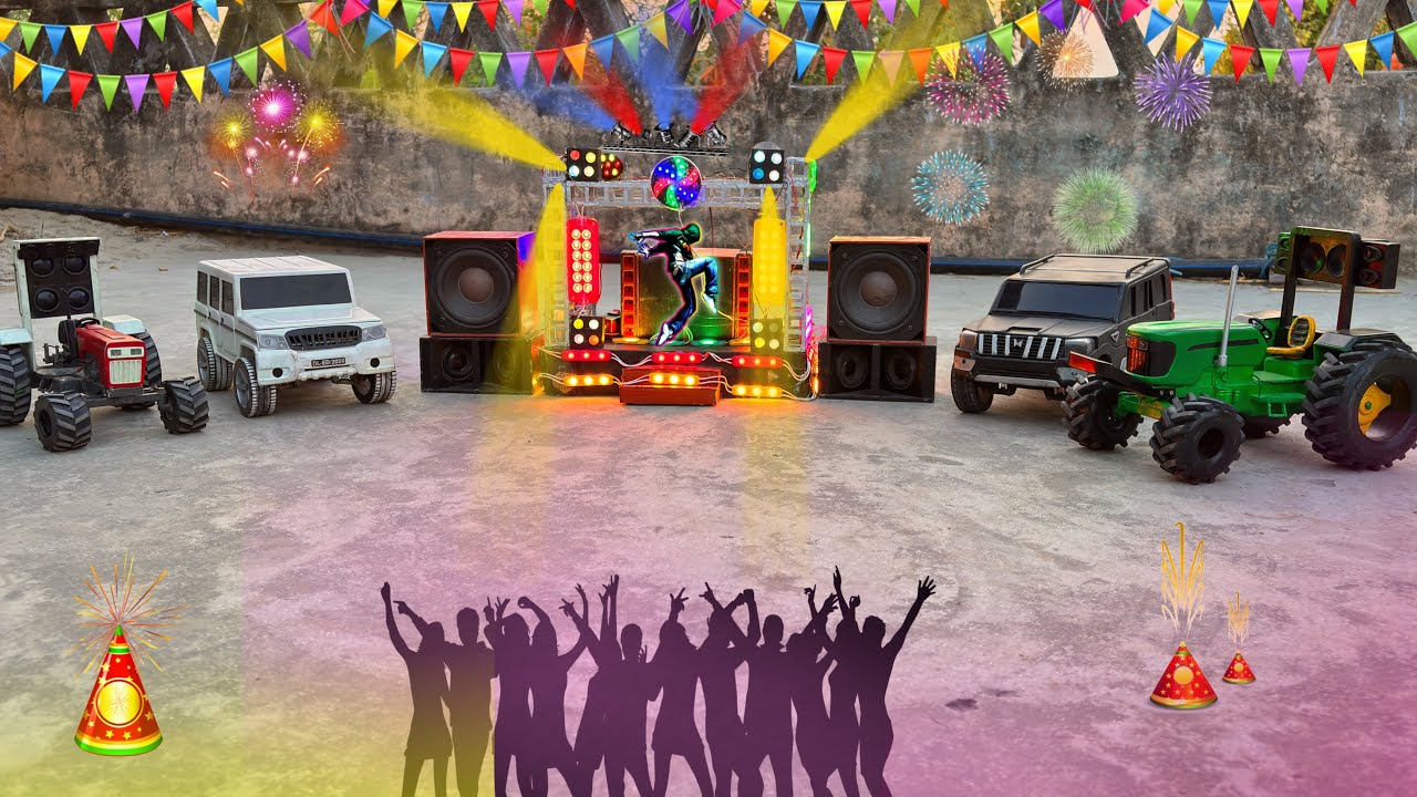 How to Make a Mini DJ Stage Amazing Toy Car & Tractor Setup! Dj Truck ...