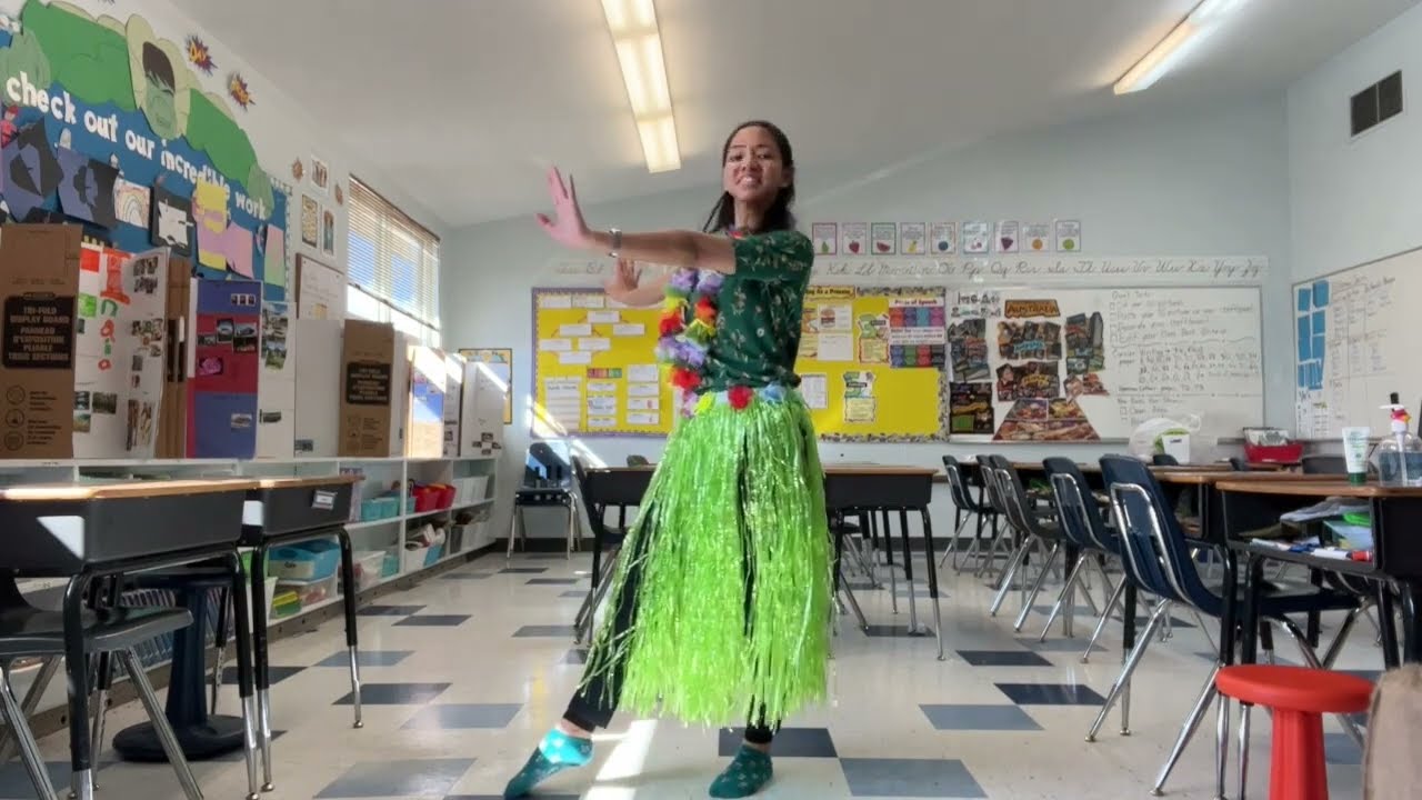 Easy Hula Dance for Kids He Mele No Lilo - YouTube