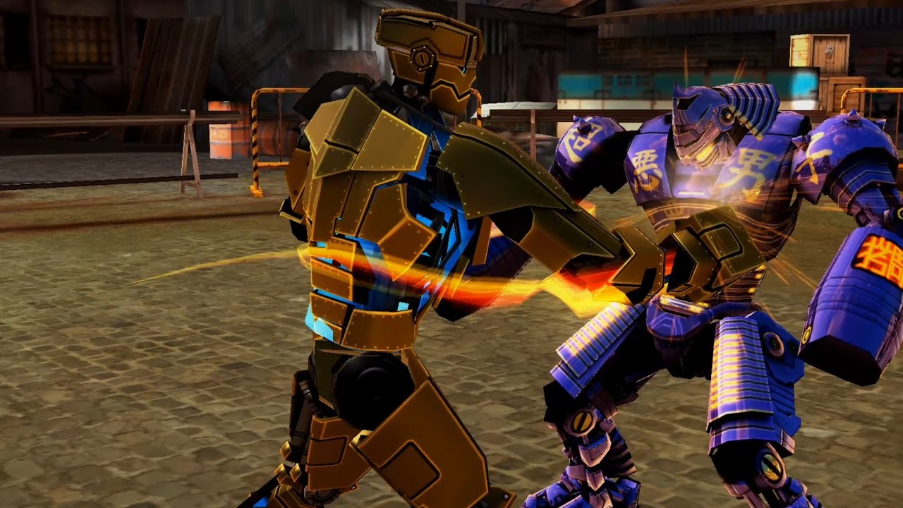 REAL STEEL WRB-Gridlock vs Noisy Boy & Camelot & Gridlock & Cosmobot ...