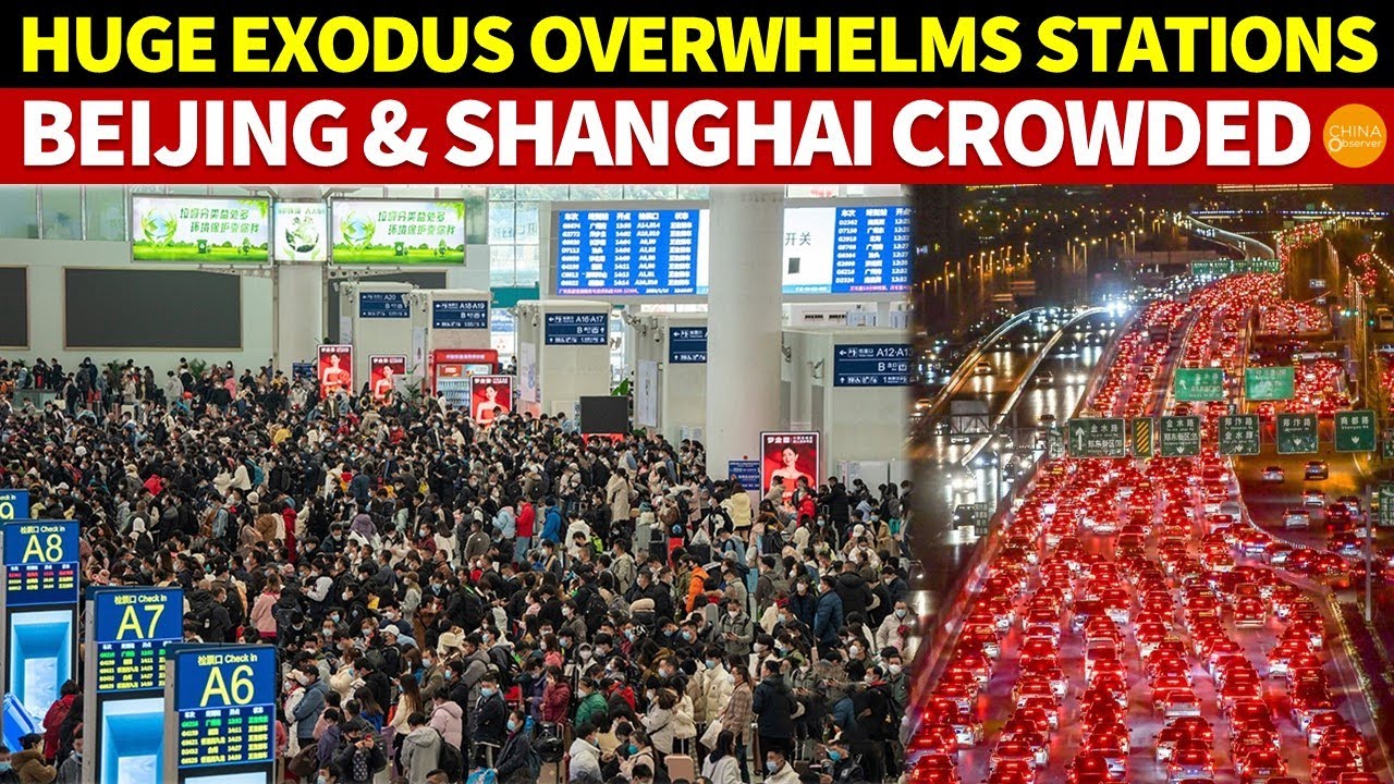 Massive Crowds of Chinese Escaping Beijing, Shanghai, Guangzhou ...