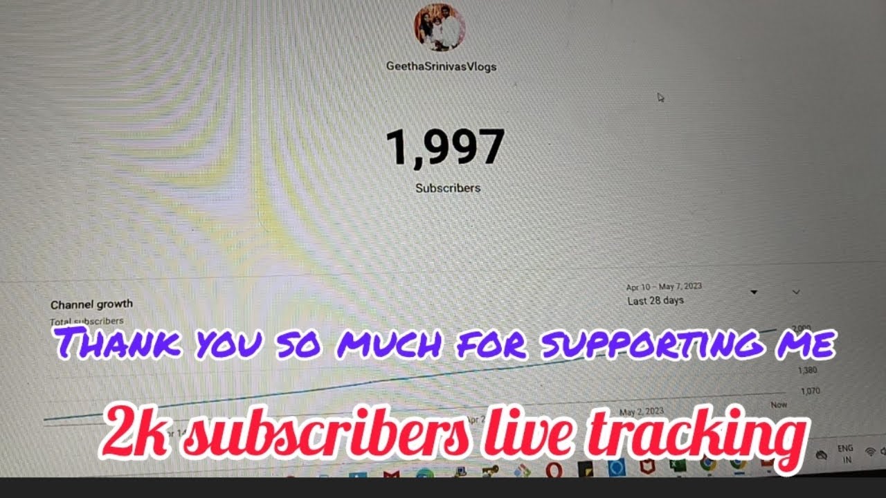 2K Subscribers journey | Subscribers Live tracking| New achievement ...