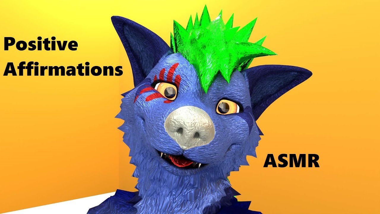 Positive dream affirmations from the tingle wolf - furry asmr - YouTube