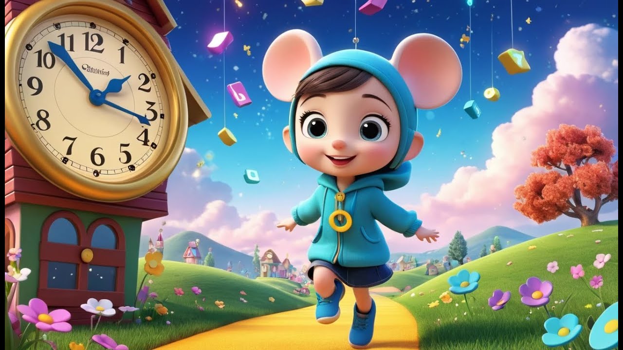 Hickory Dickory Mouse – Who Runs with the Clock | Fun Nursery Rhyme for ...